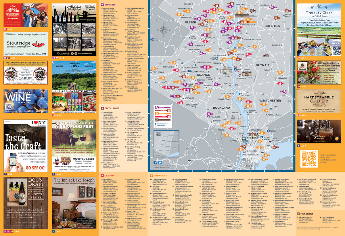 Beverage Map | Hudson Valley Wine Magazine